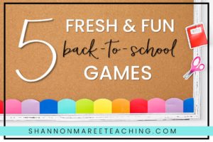 Community Building Classroom Activities for Back to School
